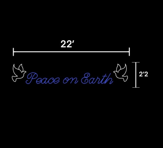 PEACE ON EARTH WITH DOVES