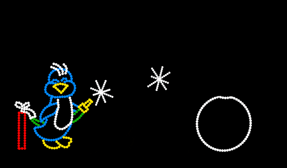 PENGUIN MAKING A SNOWMAN